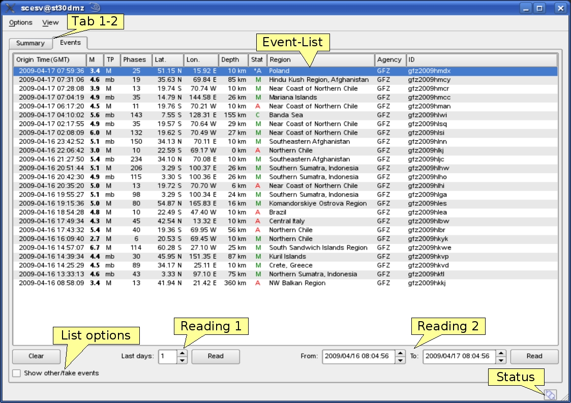 scesv — SeisComP3 Seattle documentation